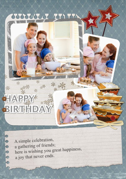 Collage Birthday Card Free Tish Mayberry